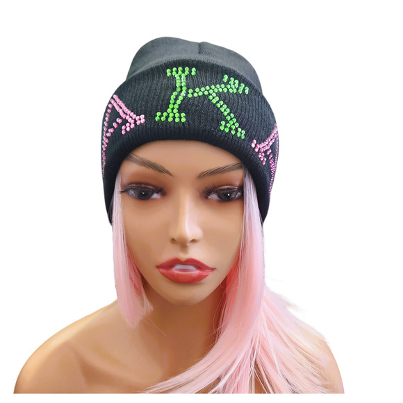 AKA | Accessories | Aka Alpha Kappa Alpha Black Beanie Design With Aka ...